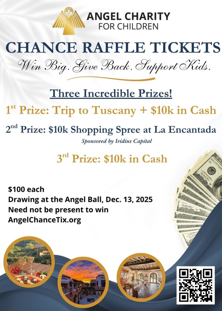 Chance Raffle Tickets - Angel Charity